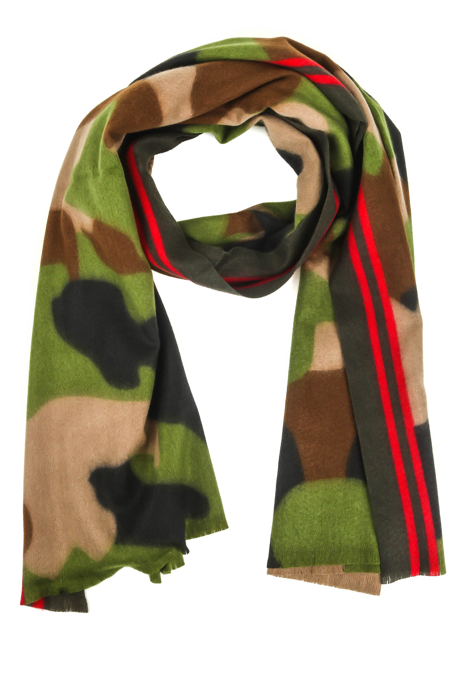 GREEN Vibrant Camo Print Scarf - New Arrivals