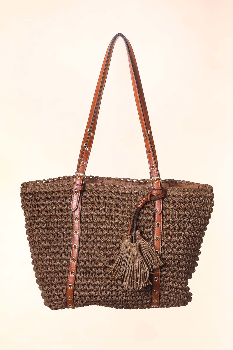 BR Fashion Braided Tote Bag - Tote Bags
