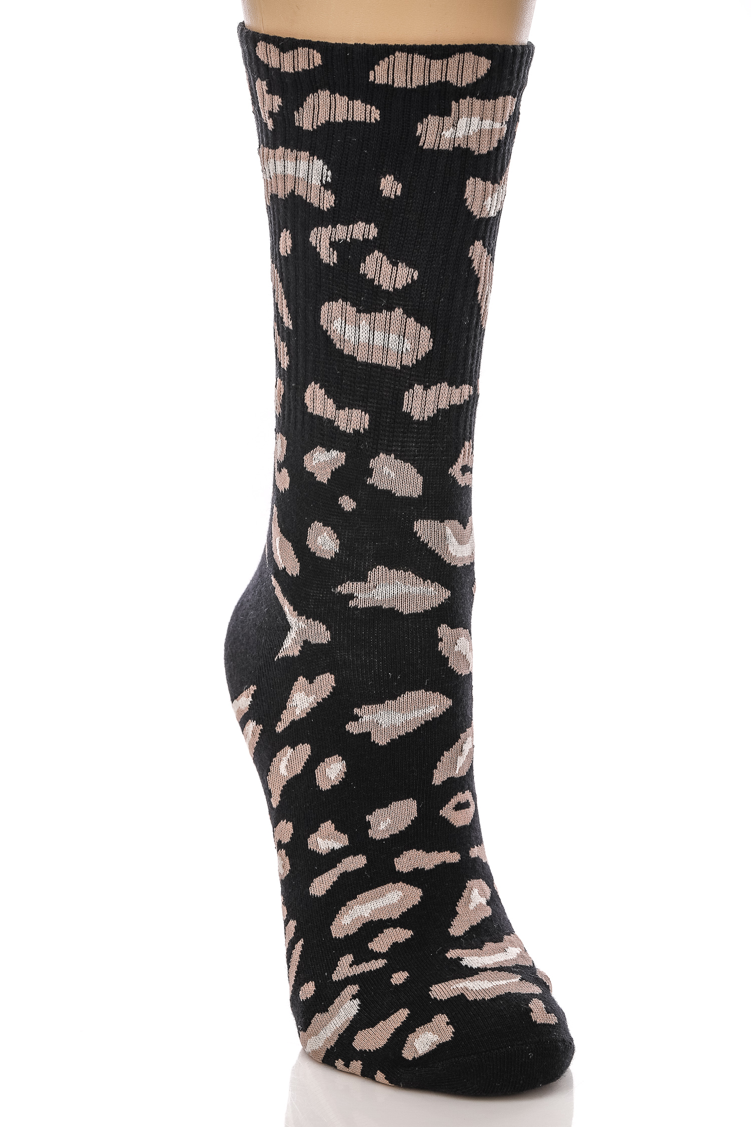 BK Leopard Print Long Socks - New Arrivals