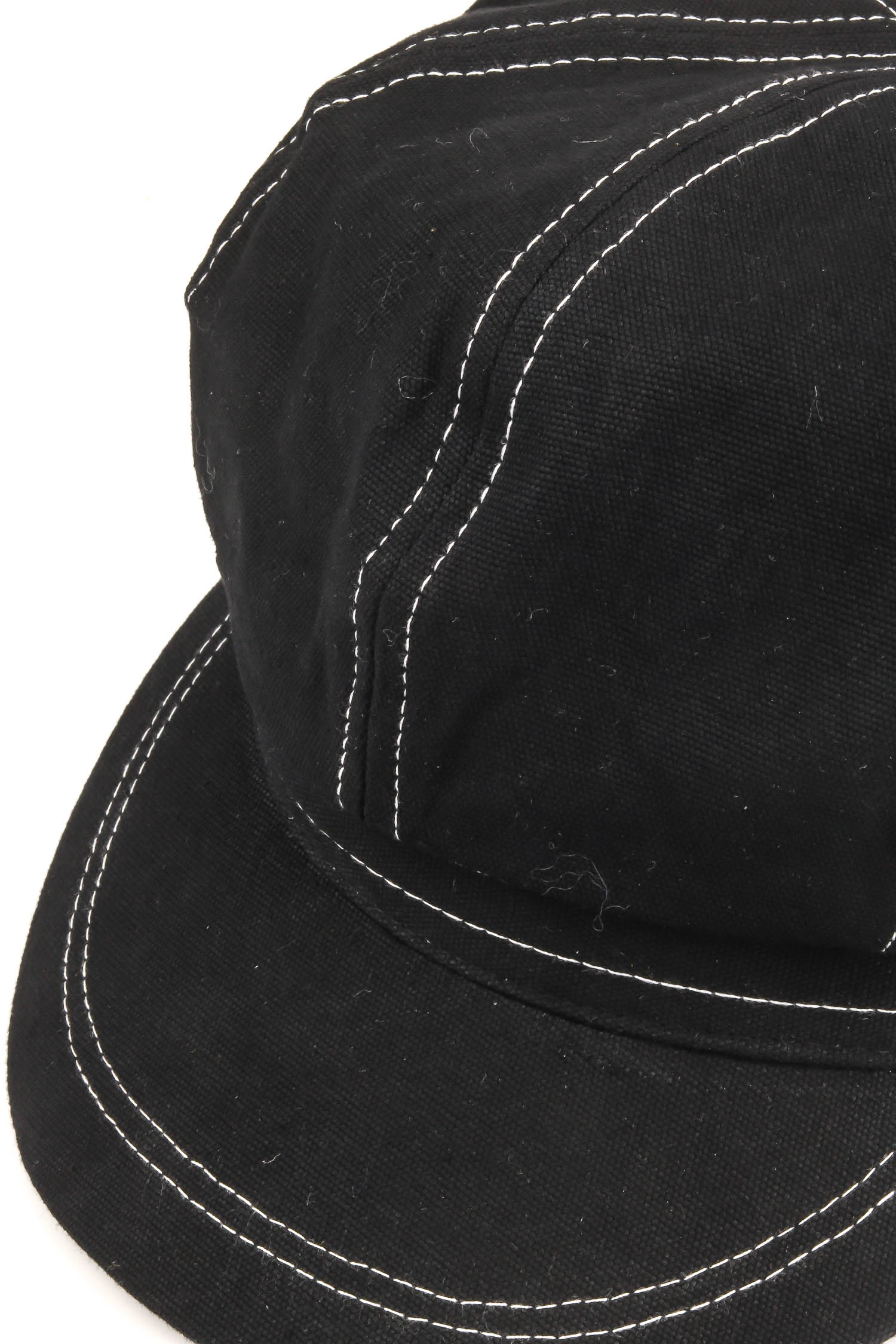 OL White Threaded Simple Cap Hat - Hats