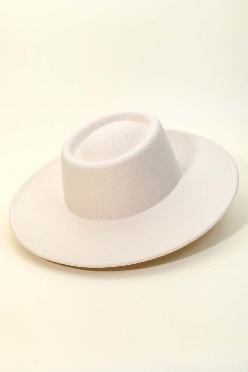 IV Flat Brim Pork Pie Fashion Hat - Pre Orders