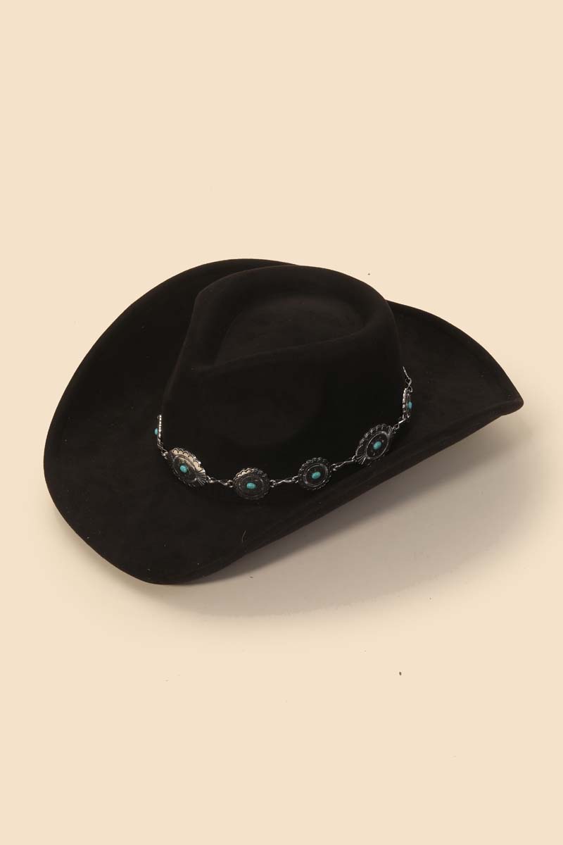 BR Concho Disc Chain Cowboy Hat - Cowboy Hats