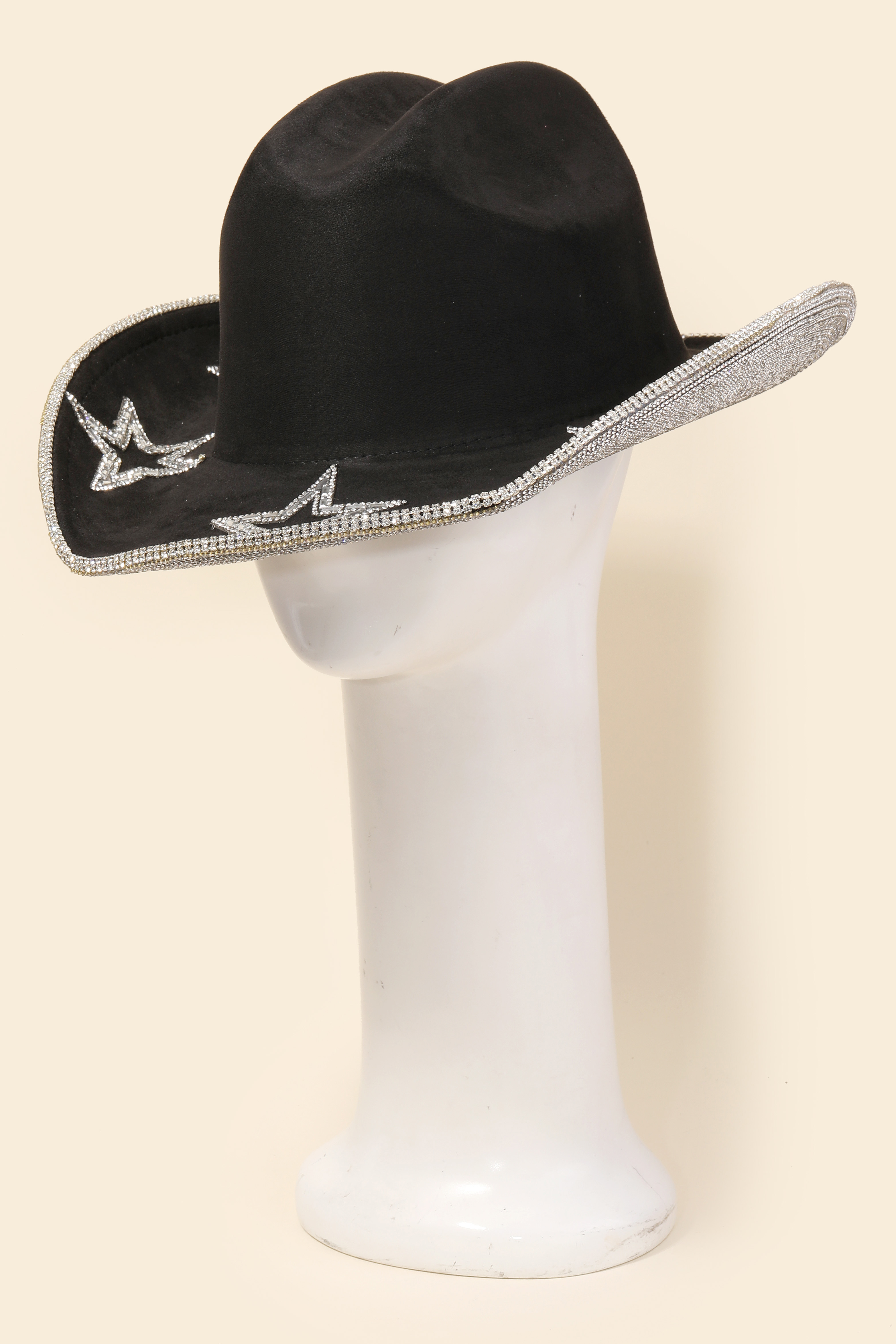 IV Rhinestone Trim Star Cowboy Hat - Hats