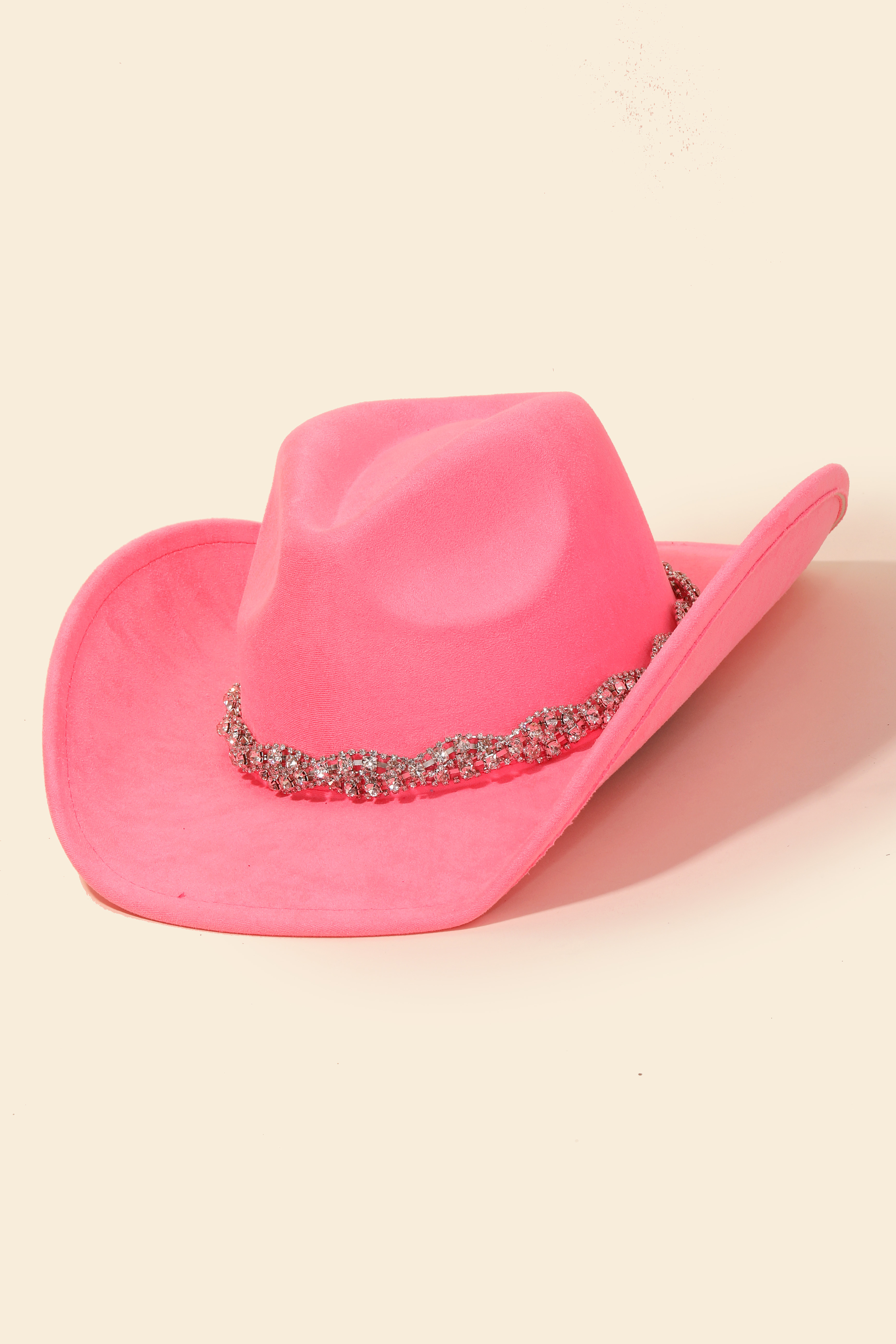 IV Rhinestone Chain Strap Western Cowboy Hat - Cowboy Hats