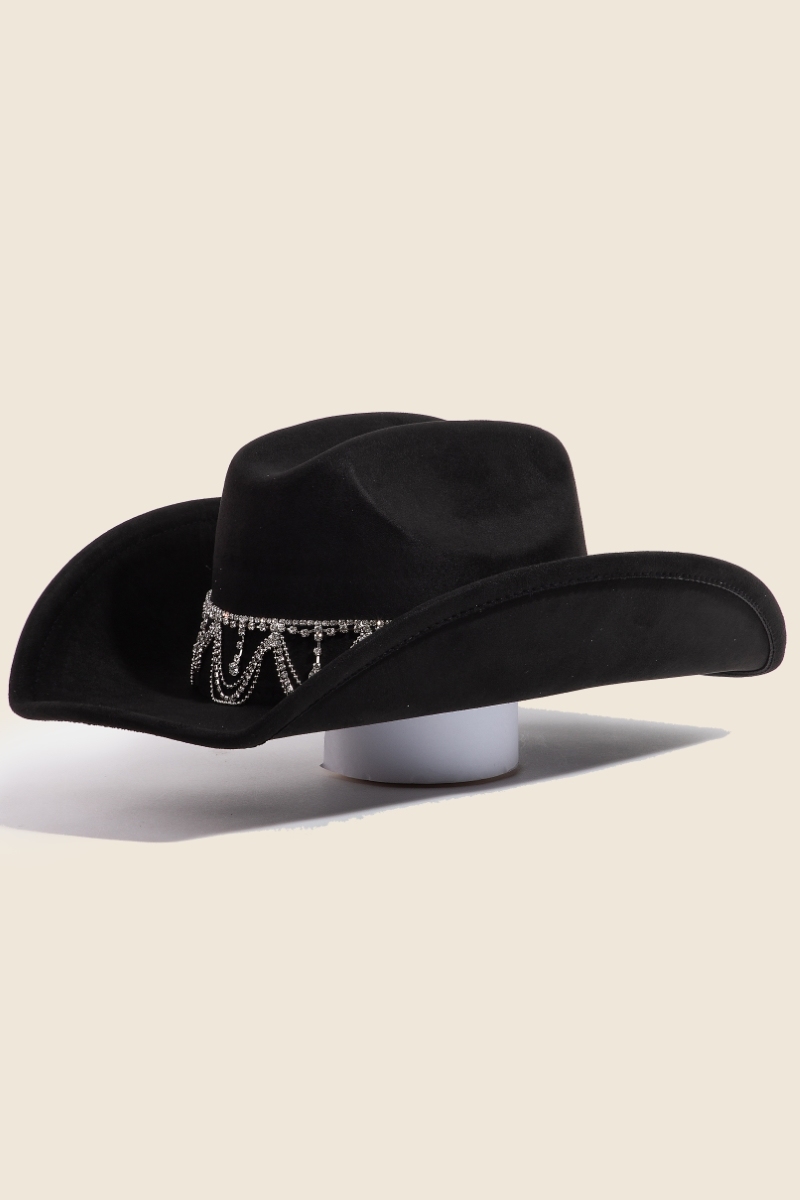 SA Rhinestone Chain Link Western Cowboy Hat - Cowboy Hats