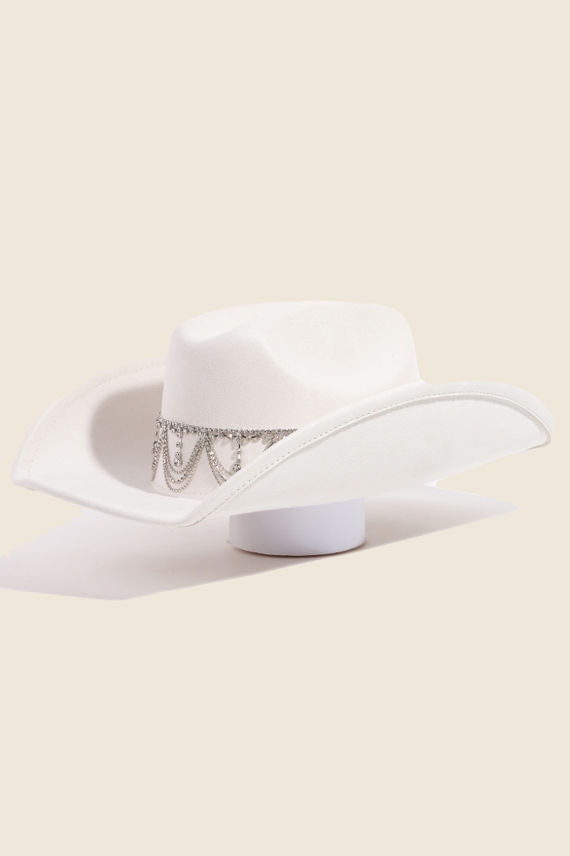 SA Rhinestone Chain Link Western Cowboy Hat - Cowboy Hats