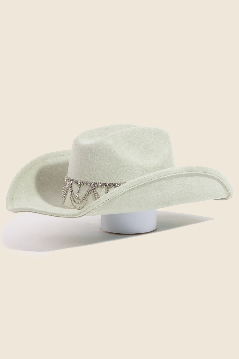 SA Rhinestone Chain Link Western Cowboy Hat - Cowboy Hats